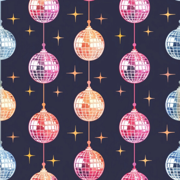Download Colorful Disco Balls Seamless Pattern Patterns Online ...