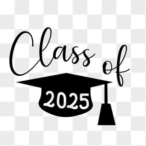 Download Class of 2025 Graduation Celebration PNGs Online - Creative ...