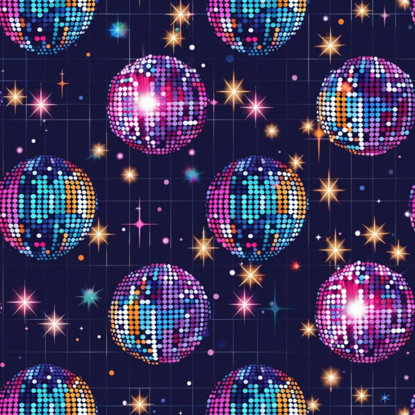 Download Seamless Disco Ball Pattern Patterns Online - Creative Fabrica