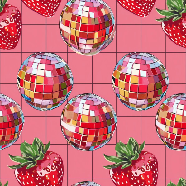 Download Colorful Abstract Seamless Pattern with Disco Balls and ...