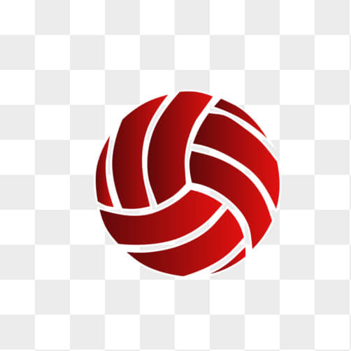 Download Red Volleyball Ball and ECG Line PNGs Online - Creative Fabrica