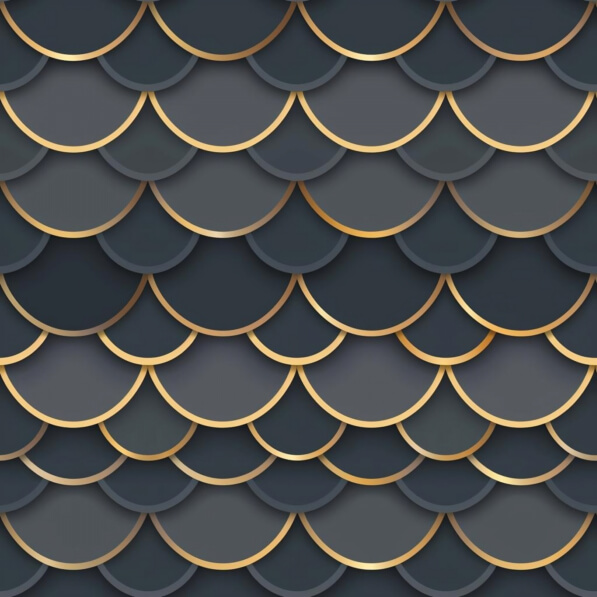Download Abstract Black Background with Gold Scales and Scallops ...