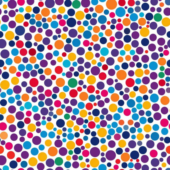 Baixe Bolinhas Coloridas em Fundo Branco Padrões - Creative Fabrica