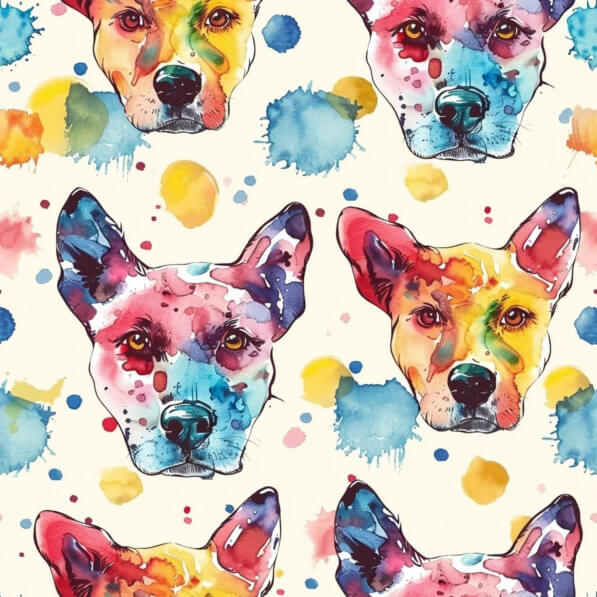 Download Seamless Dog Pattern Patterns Online - Creative Fabrica