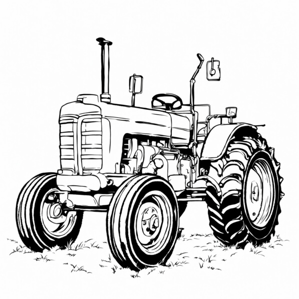Download Educational Farm Tractor Coloring Page Coloring pages Online ...