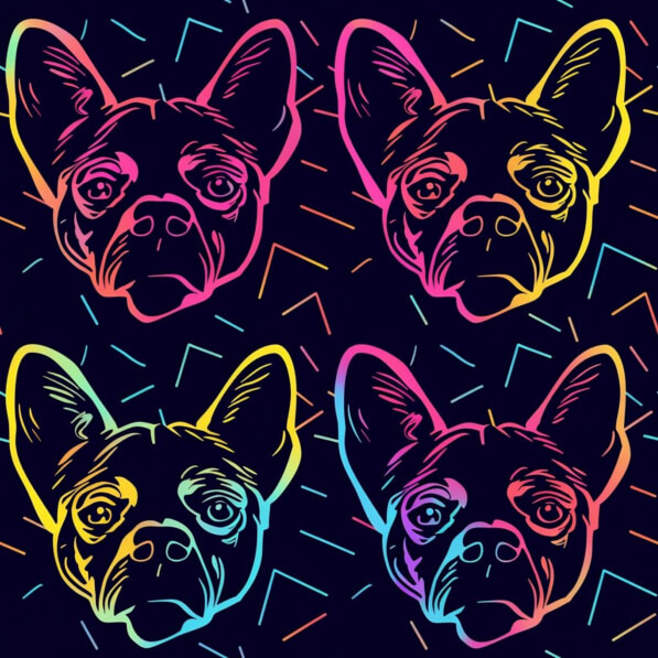 Download French Bulldog Seamless Pattern Patterns Online - Creative Fabrica