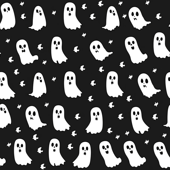 Download White Ghosts Seamless Pattern Patterns Online - Creative Fabrica
