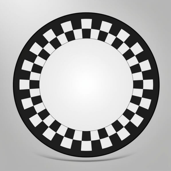 Download Black and White Checkered Circle for Decoration and Interior ...