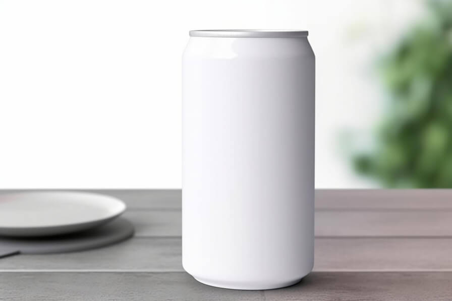 Download White Soda Can and Green Plant Mockups Online - Creative Fabrica