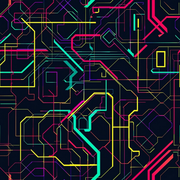 Download Colorful Circuit Board Pattern Patterns Online - Creative Fabrica