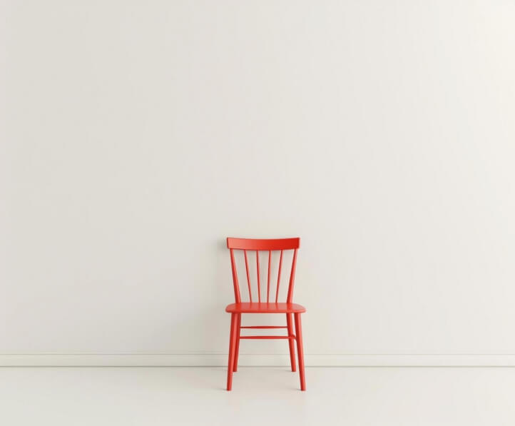 Download Red Chair in Empty White Room Backgrounds Online - Creative ...