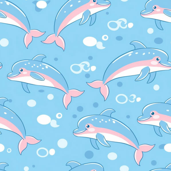 Download Seamless Dolphin Pattern Patterns Online - Creative Fabrica