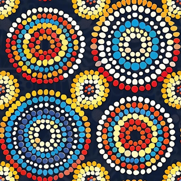 Download Colorful Aboriginal Art Circle Pattern Patterns Online ...