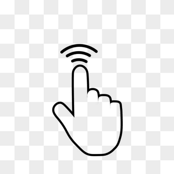Download Hand Pointing at Electronic Device PNGs Online - Creative Fabrica