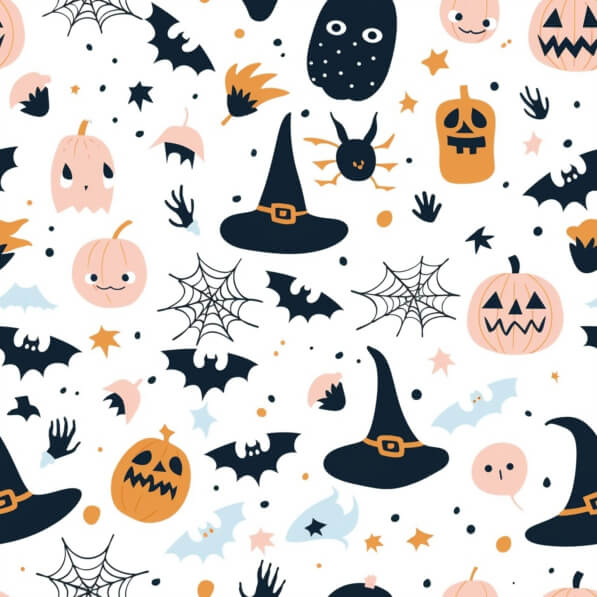 Download Halloween-themed Seamless Pattern Patterns Online - Creative ...