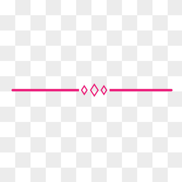 Descarga Línea Rosa con Diamantes PNGs En Línea - Creative Fabrica
