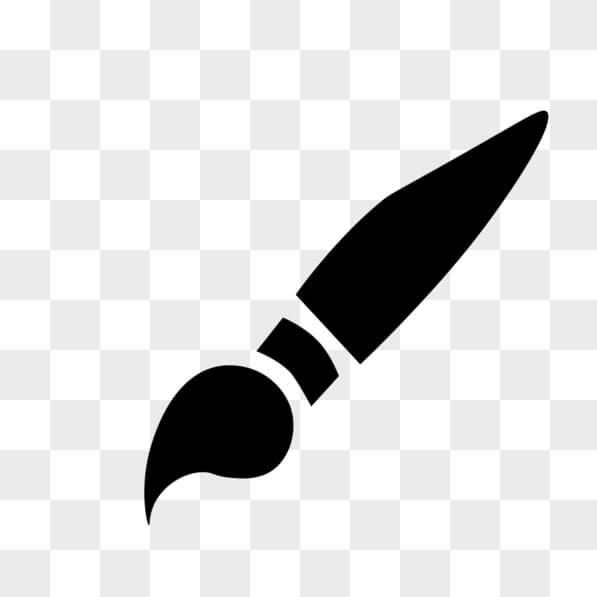 Download Black Paintbrush Icon PNGs Online - Creative Fabrica