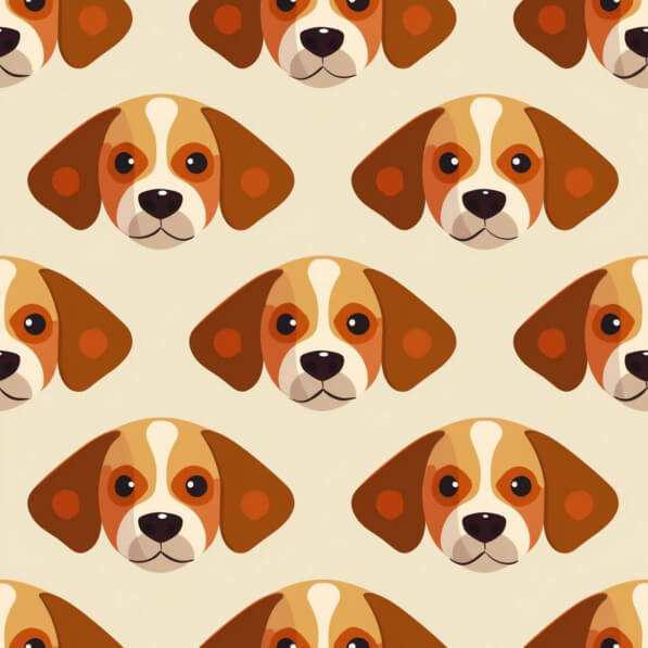 Download Seamless Beagle Dog Pattern Patterns Online - Creative Fabrica