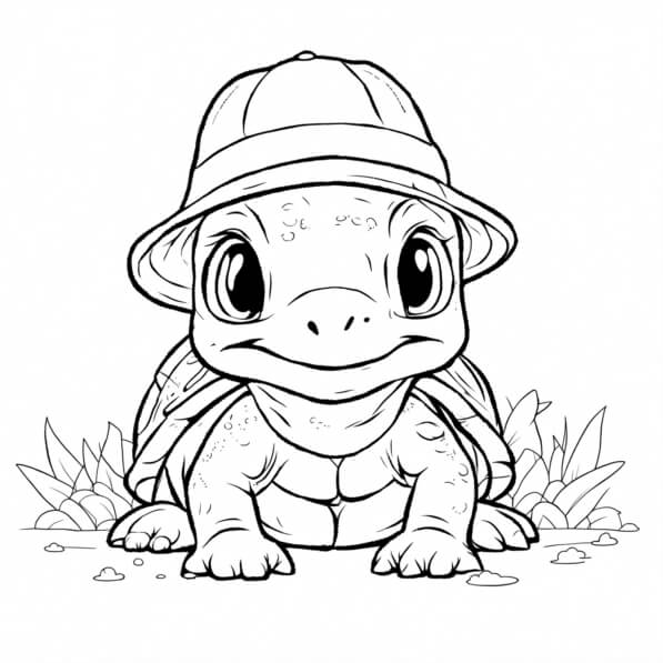 Download Baby Tortoise Coloring Page Coloring pages Online - Creative ...