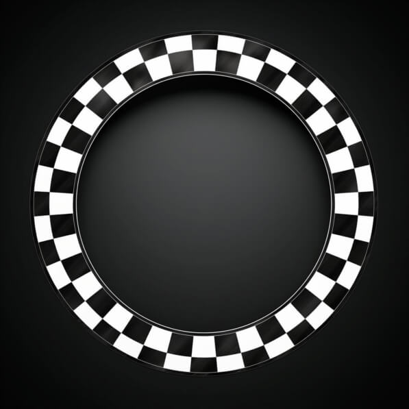 Download Black and White Checkered Circle Frame Backgrounds Online ...