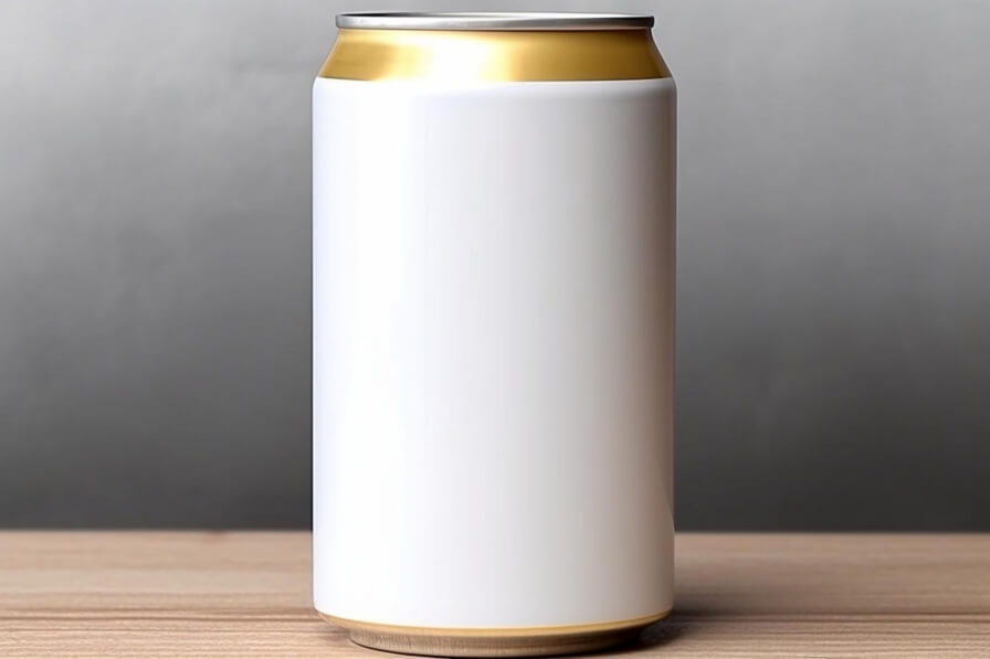 Download White Beer Can on Wooden Table Mockups Online - Creative Fabrica