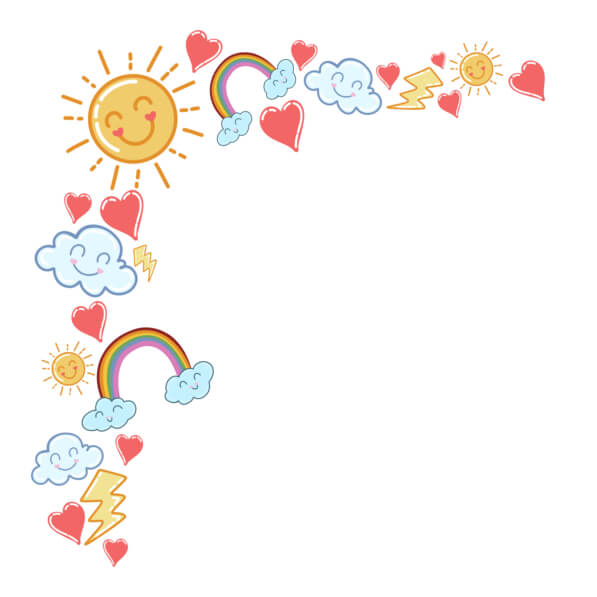 Download Colorful Cartoon-Style Border Borders & Corners Online ...