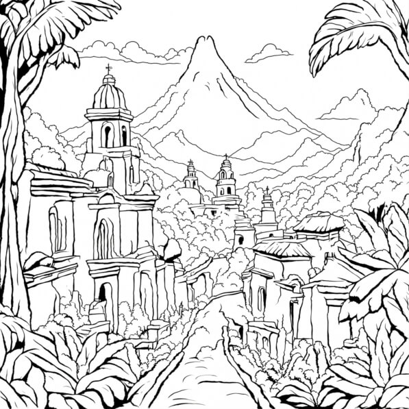 Páginas para Colorear de Guatemala Gratis - Descarga páginas para ...