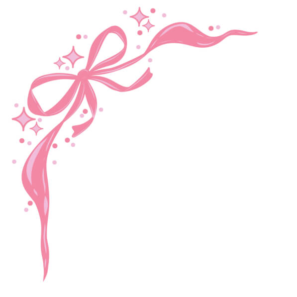 Download Pink Bow Arch with Stars and Glitter Borders & Corners Online ...