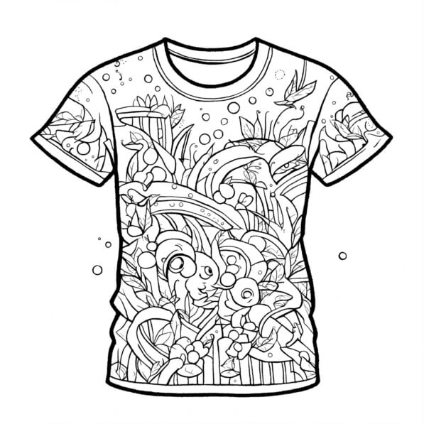 Download Educational T-Shirt Coloring Page Coloring pages Online ...
