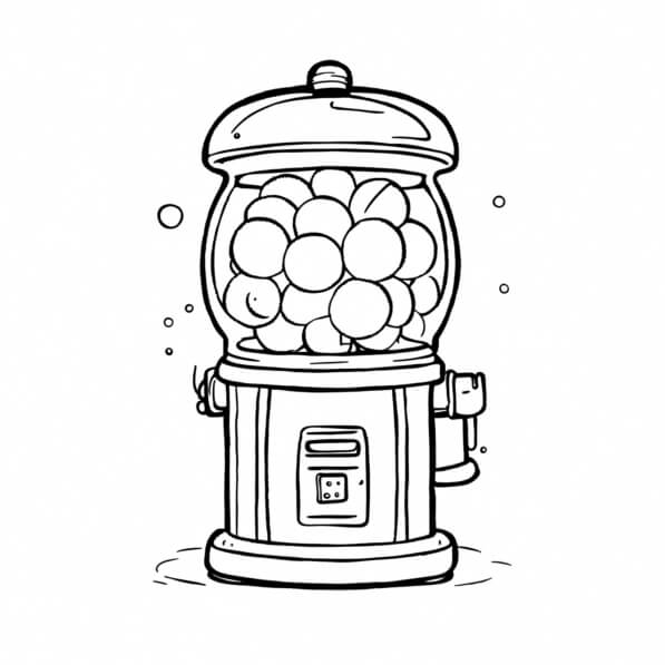 Download Educational Gumball Machine Coloring Page Coloring pages ...