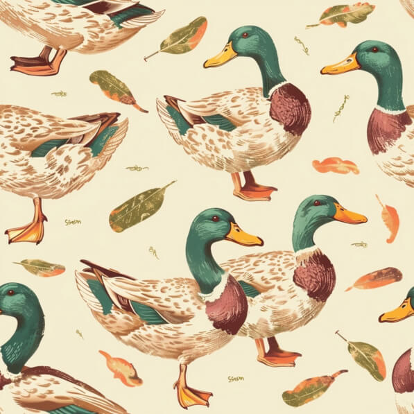 Download Seamless Duck Pattern Patterns Online - Creative Fabrica