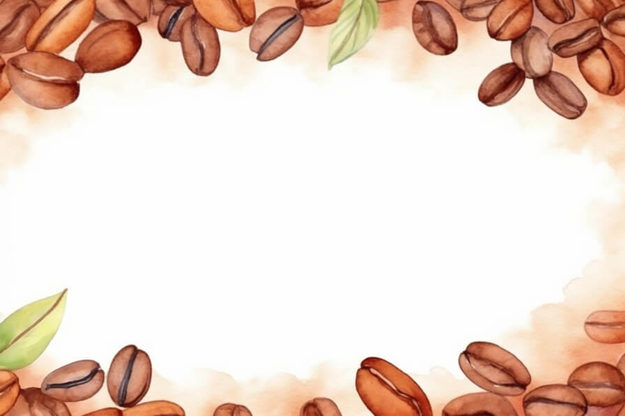 Descarga Decoración de Marco de Granos de Café y Hojas Fondos En Línea ...