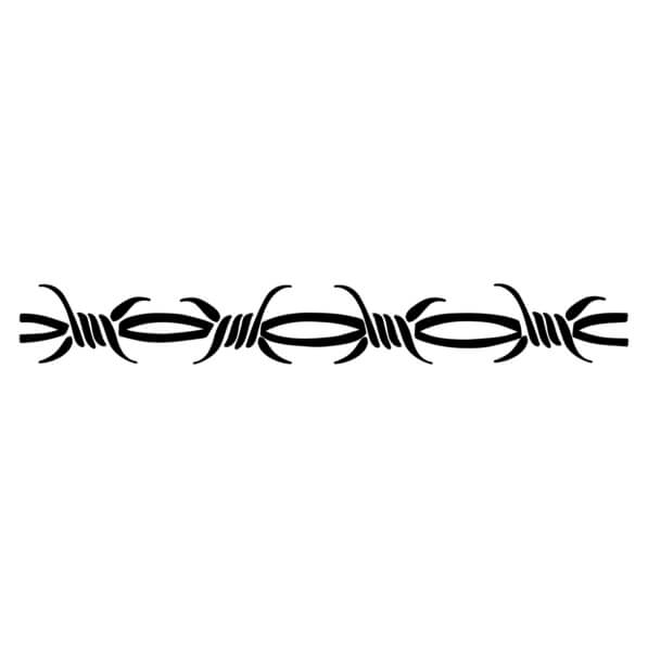 Download Black and White Barbed Wire Tattoo Design Borders & Corners ...