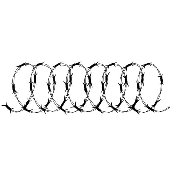 Download Barbed Wire Design Borders & Corners Online - Creative Fabrica