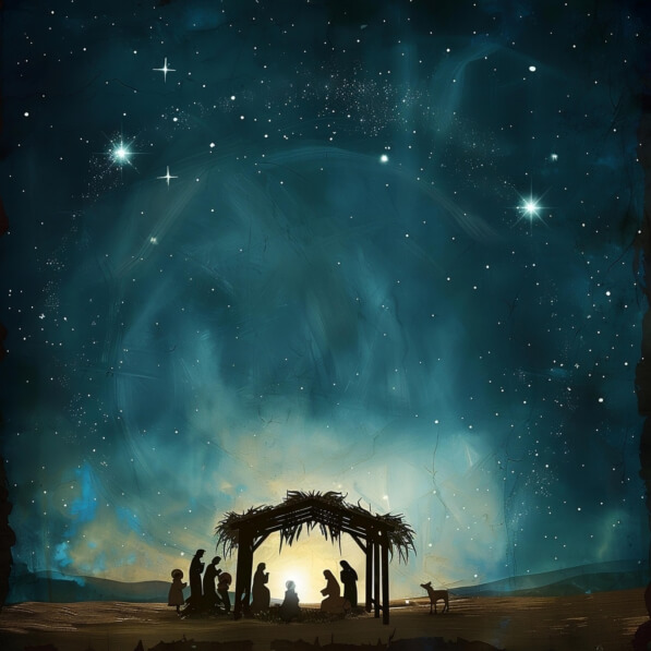 Download Nativity Scene with Three Wise Men, Jesus, and Mary ...