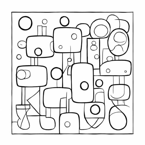 Download Abstract Geometric Coloring Page with Quilting Patterns ...