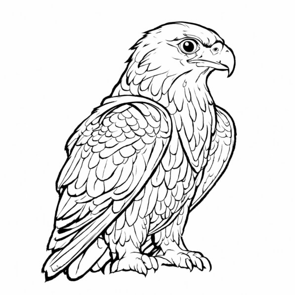 Download Majestic Eagle Coloring Page Coloring pages Online - Creative ...