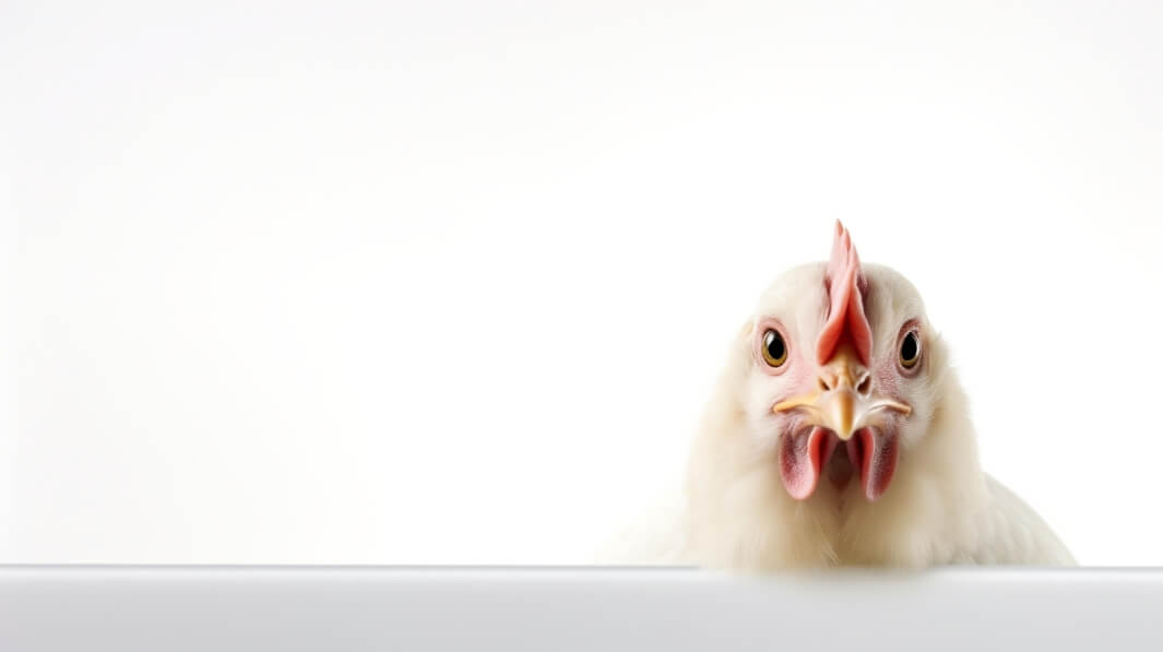 Descarga Curioso Pollo Blanco Peekaboo Fondos En Línea - Creative Fabrica