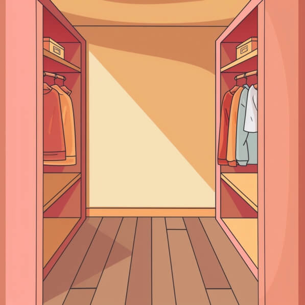 Download Open Closet with Hanging Clothes Backgrounds Online - Creative ...