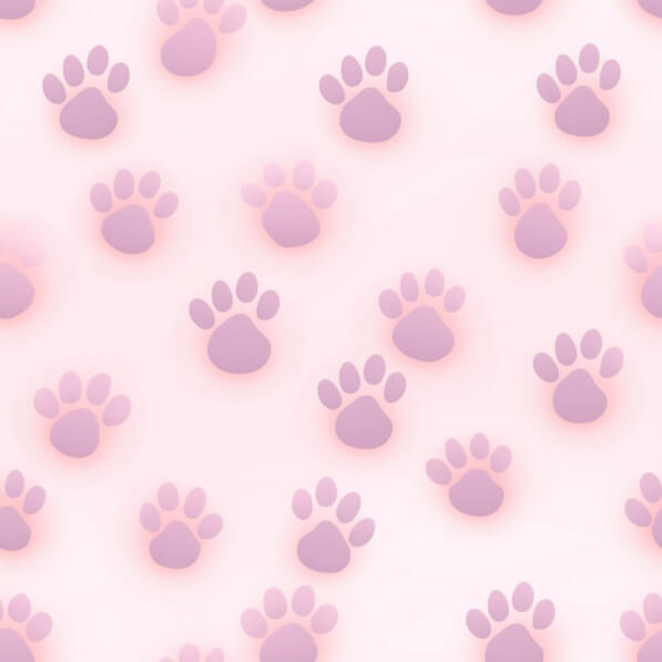 Baixe Fundo de Pegadas de Patas Rosa Padrões - Creative Fabrica