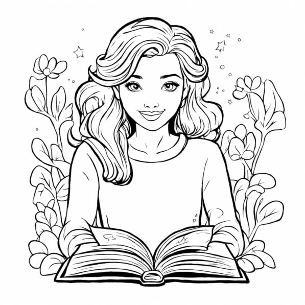 Hojas De Trabajo Para Leer Y Colorear 30 Dibujos Para Iluminar Para