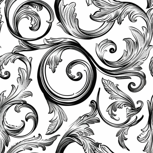 Download Seamless Black and White Swirls Pattern Patterns Online ...