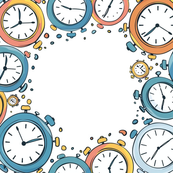 Download Colorful Clocks Representing Global Time Zones Backgrounds ...