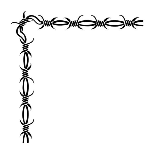 Download Barbed Wire Frame with Words Borders & Corners Online ...