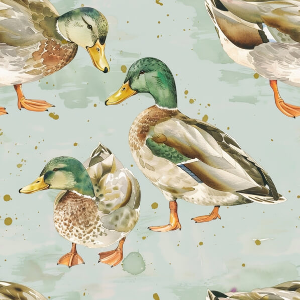 Download Colorful Ducks Seamless Pattern Patterns Online - Creative Fabrica