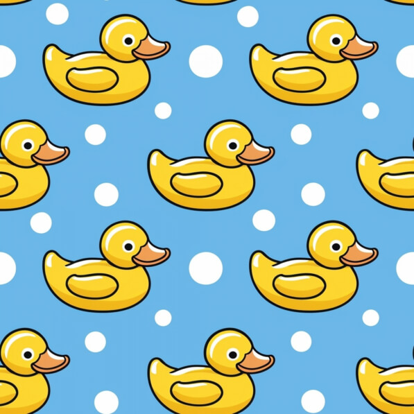 Download Yellow Rubber Duck Pattern on Blue Background Patterns Online ...
