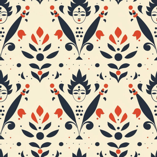 Download Seamless Flower Pattern for Interior Design Patterns Online ...