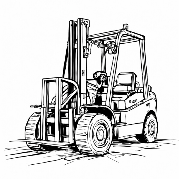 Download Educational Forklift Truck Drawing Coloring pages Online ...