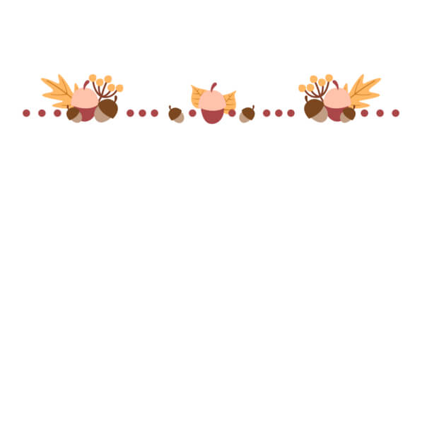 Download Thanksgiving Border with Fall-Themed Items Borders & Corners ...