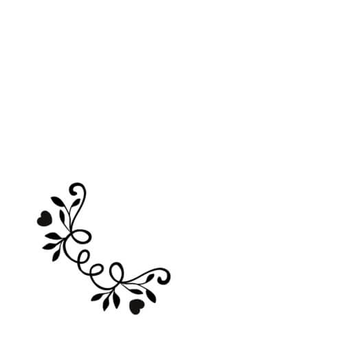 Download Black and White L-Shaped Flower Drawing Borders & Corners ...